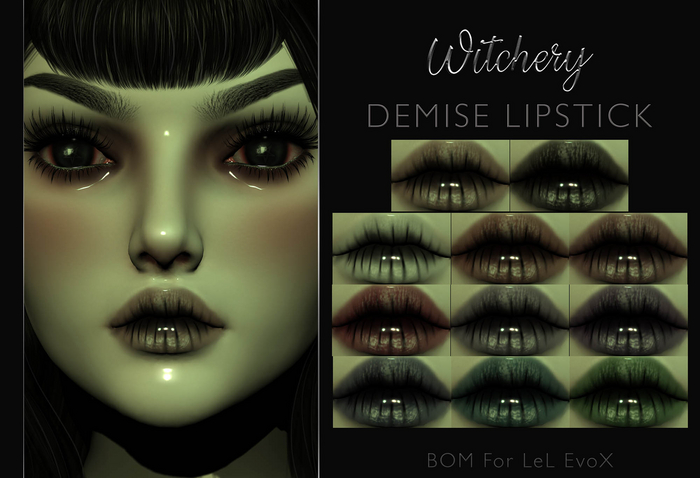 Second Life Marketplace [witchery] Demise Lipstick
